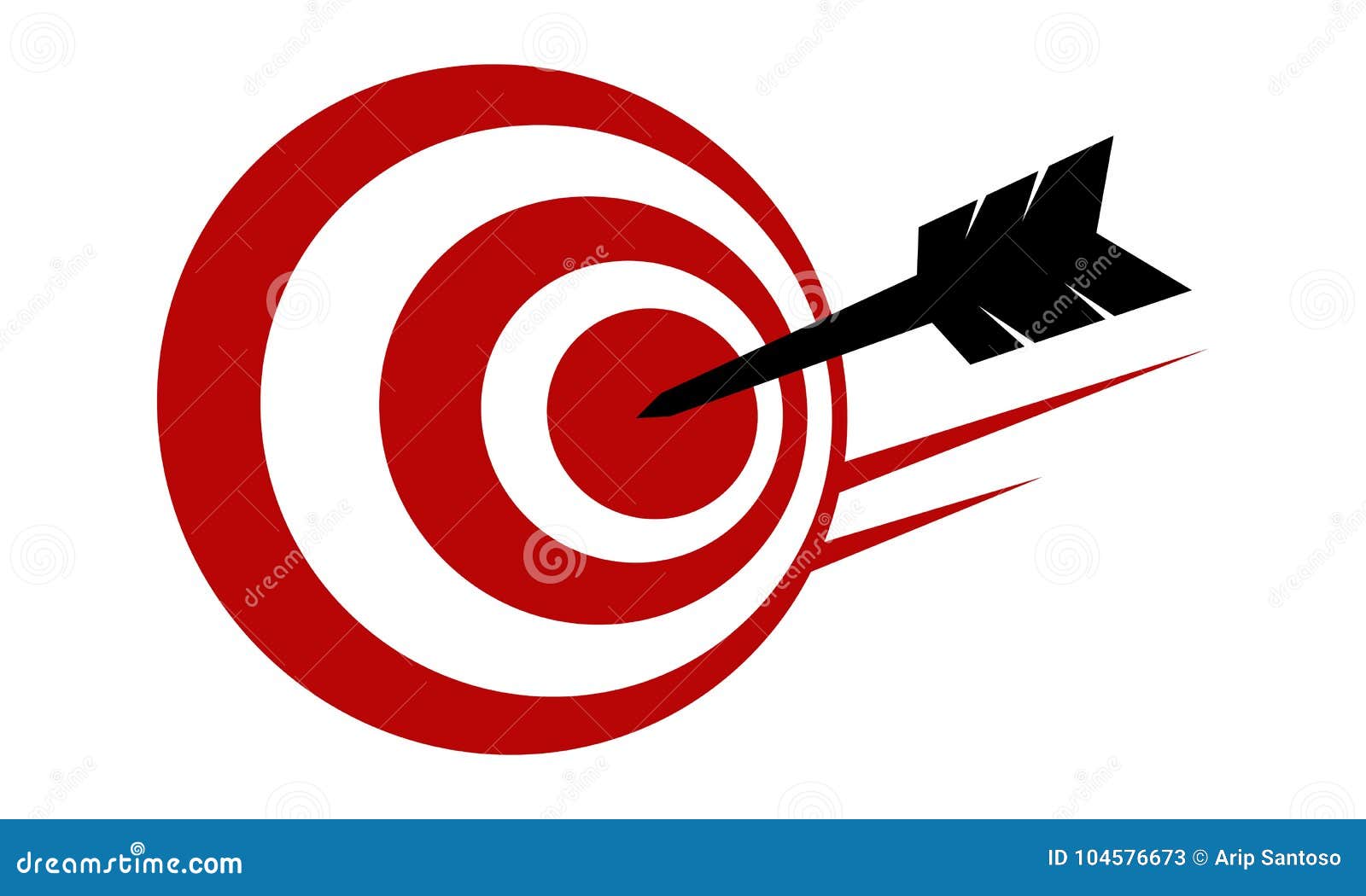 Business Target Template stock vector. Illustration of accurate - 104576673
