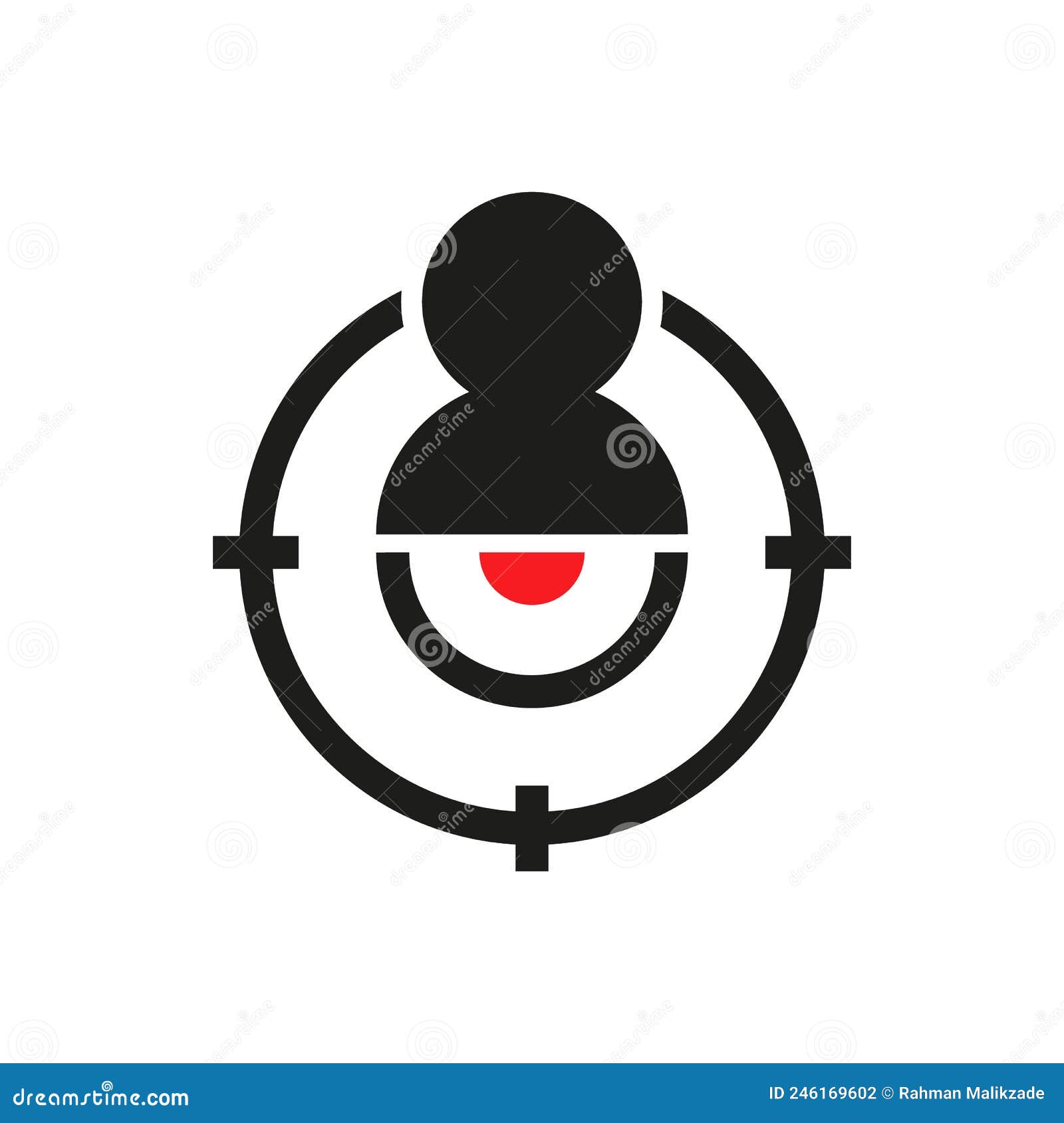 Business Targeting Line Icon Vector. Marketing Target Strategy Symbol ...