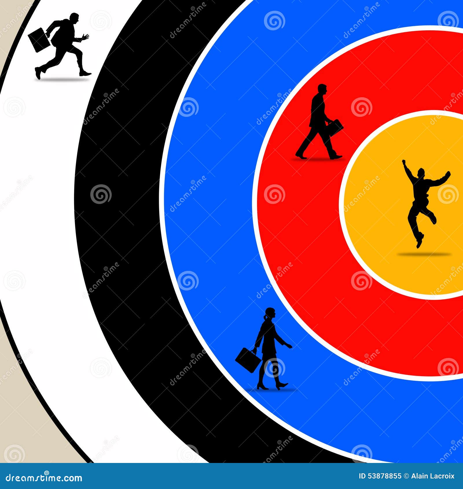 Business targets stock illustration. Illustration of compete - 53878855