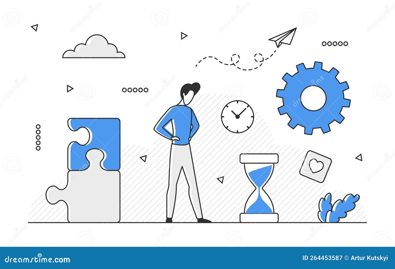 Business Task Solution, Compromise And Problem Solving Concept. Man ...