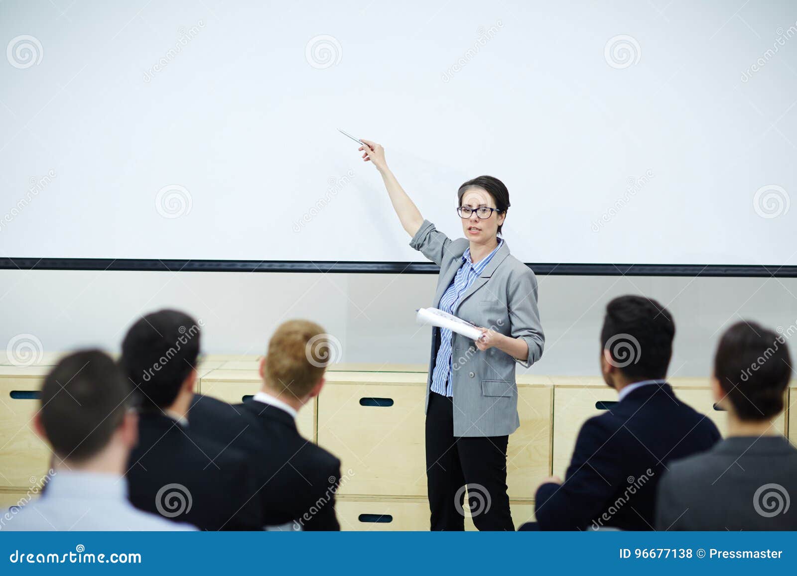 Business teaching stock photo. Image of whiteboard, showing - 96677138