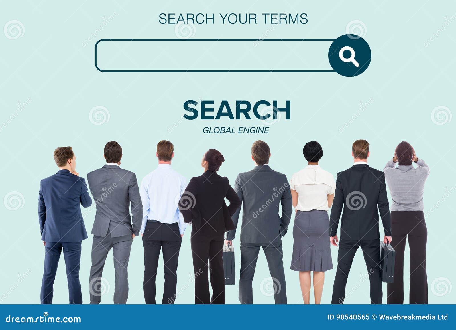 Composite Image of Business Team Stock Image - Image of glow, caucasian ...