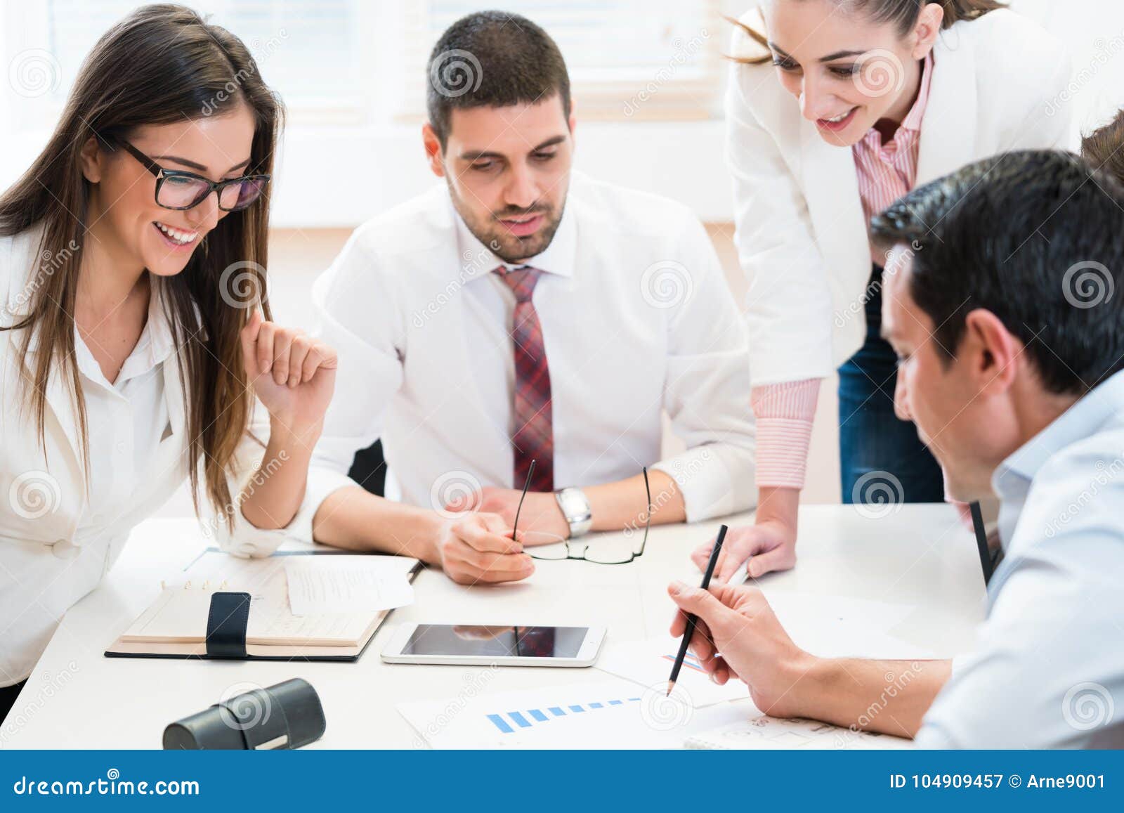Business Team Analyzing Data and Discussing Strategy Stock Image ... Business Team Analyzing Data and Discussing Strategy Stock Image ...