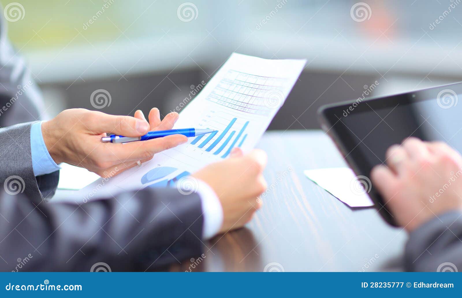 Business Team Analyzing Market Research Results Stock Image - Image of ...