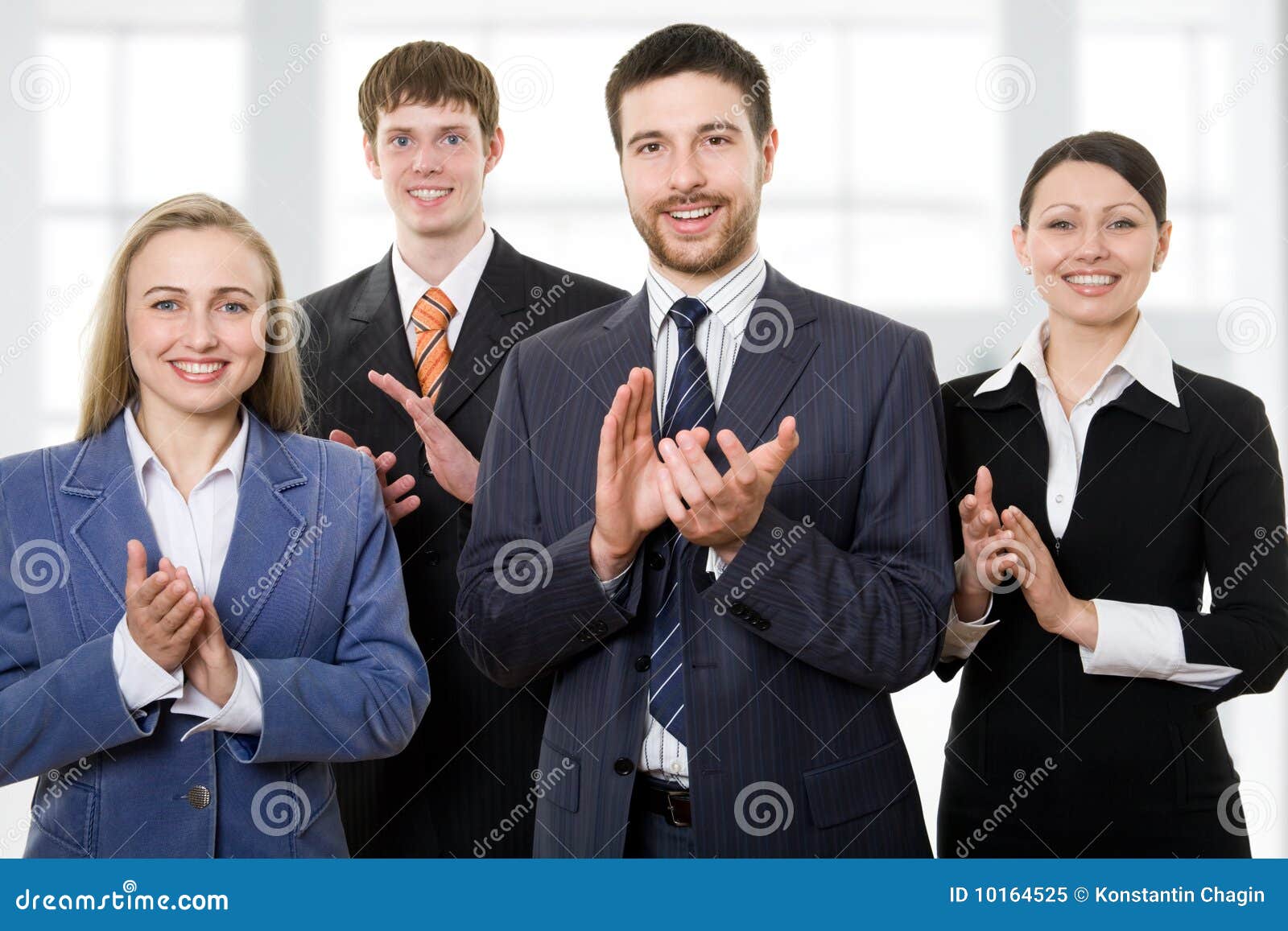 Business team applauding stock image. Image of applauding - 10164525
