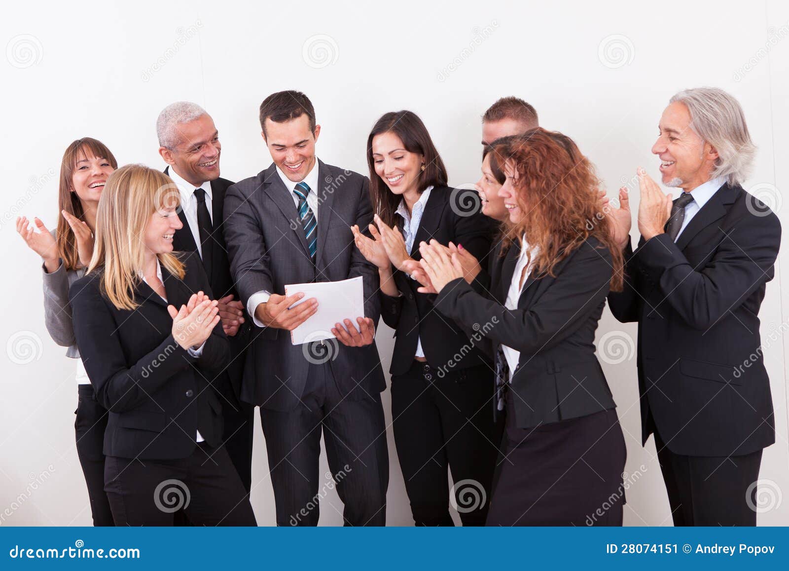 Business Team Applauding stock image. Image of group - 28074151