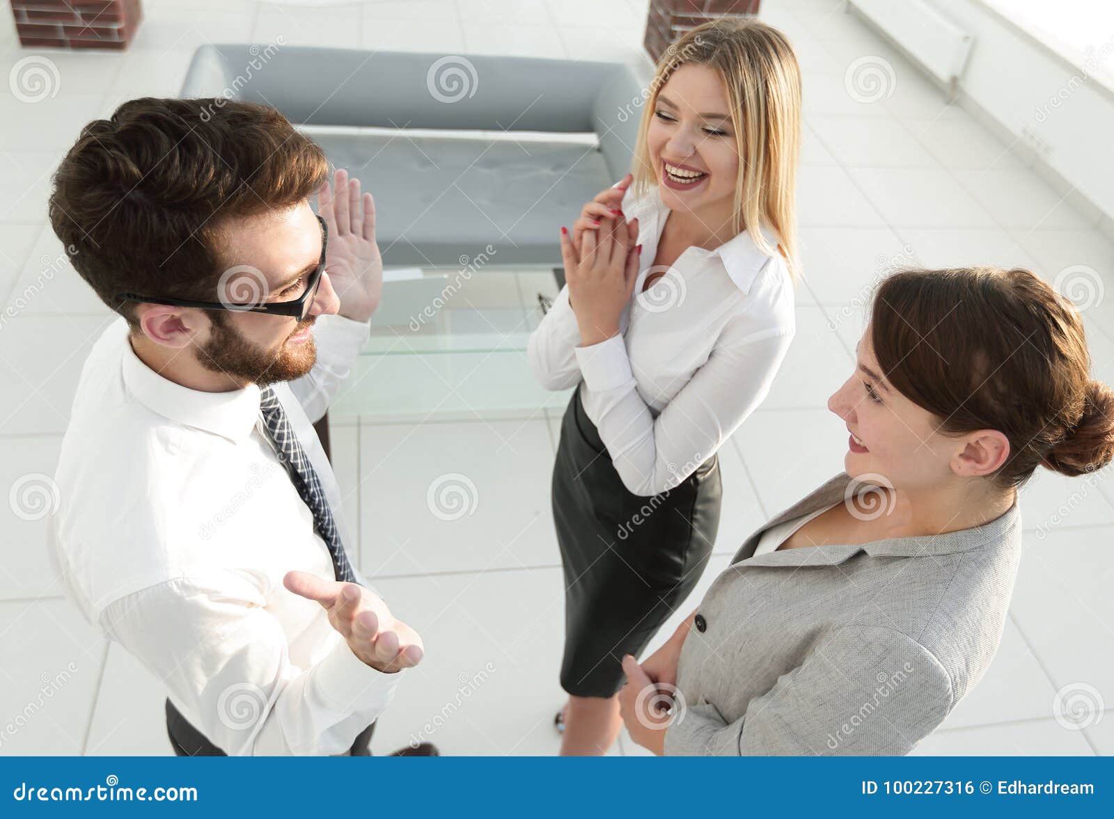 View from the Top.business Team Arguing in the Office. Stock Photo ...