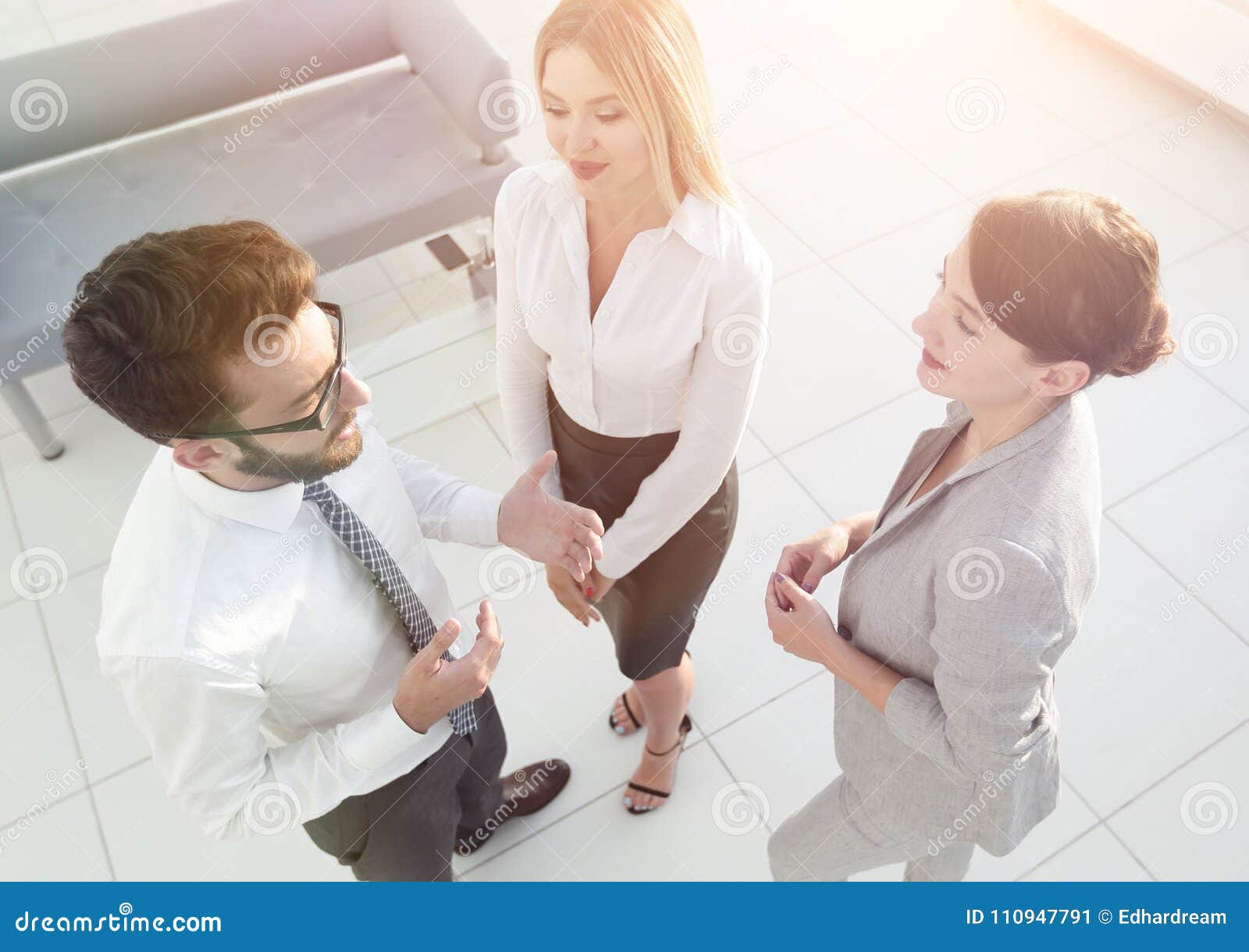 View from the Top.business Team Arguing in the Office. Stock Image ...