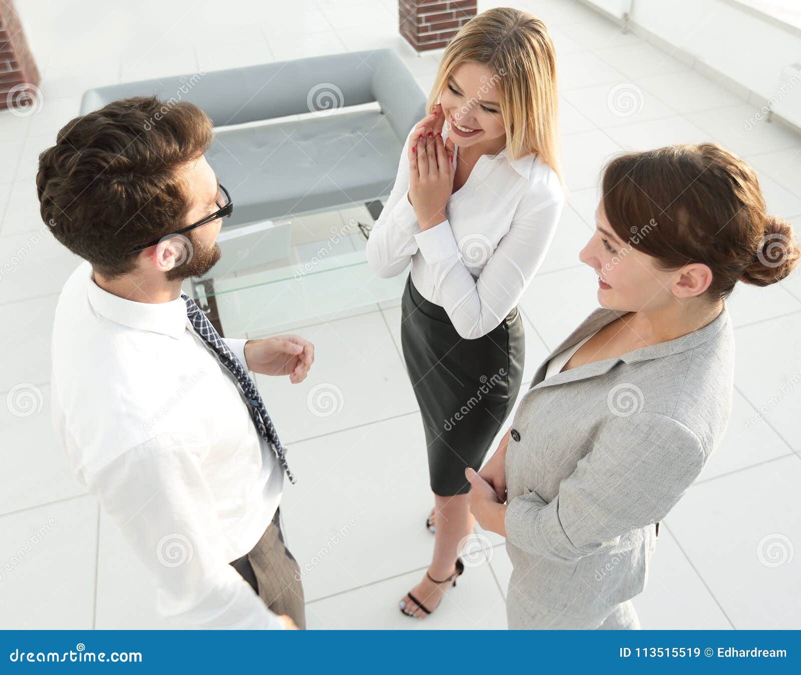 View from the Top.business Team Arguing in the Office. Stock Image ...