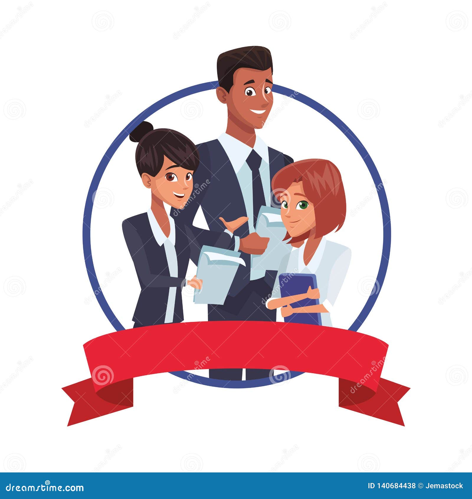 Business team banner stock vector. Illustration of concept - 140684438