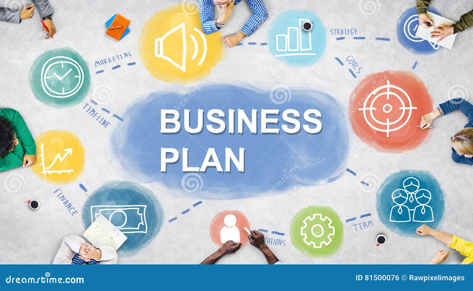 Business Team Brainstorming Planning Concept Stock Illustration ...