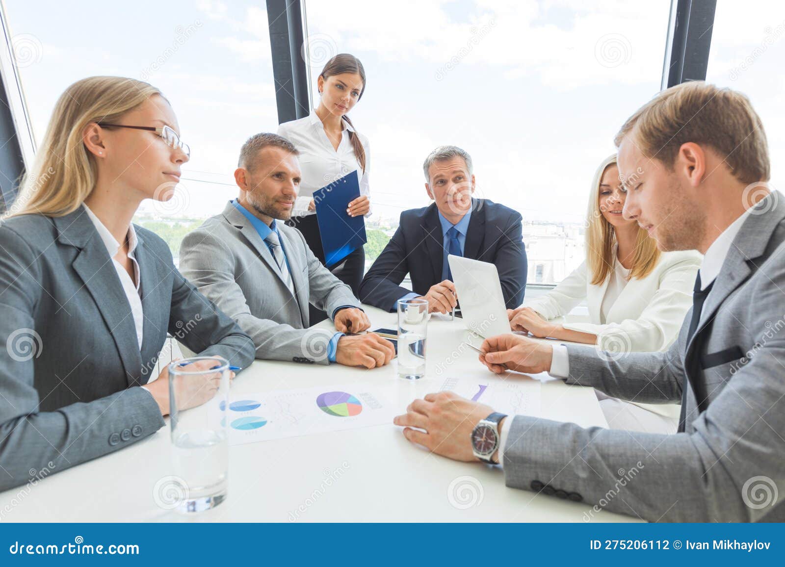 Business team at briefing stock photo. Image of people - 275206112