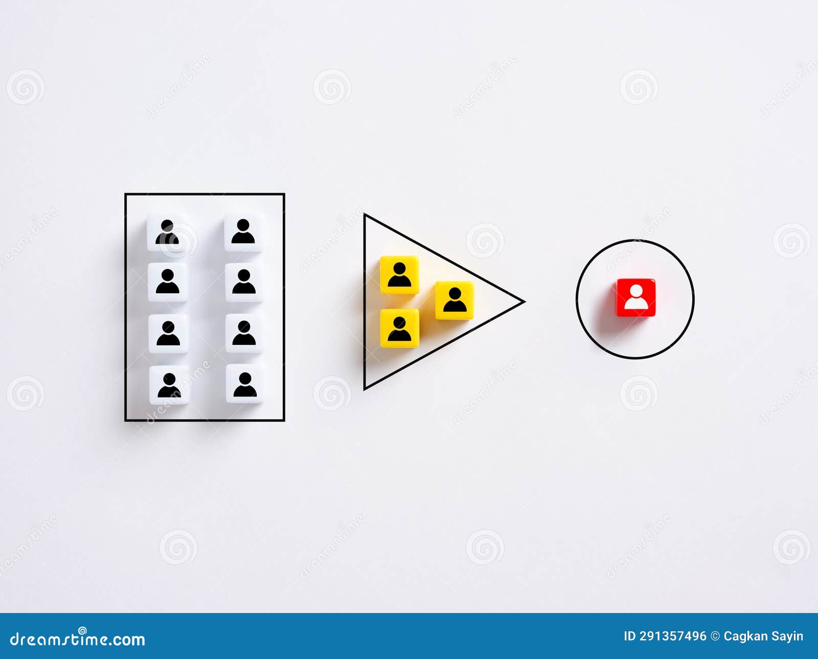 Leadership Human Business Creative Ideas Concept Modern Art On Pink ...