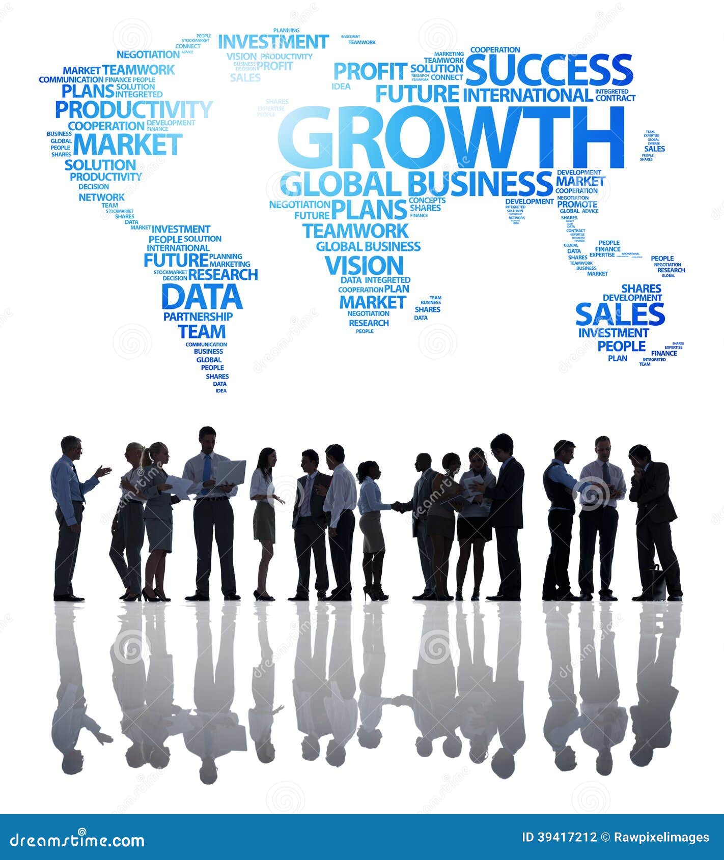 Business Team with Business Growth Concept Stock Photo - Image of ...