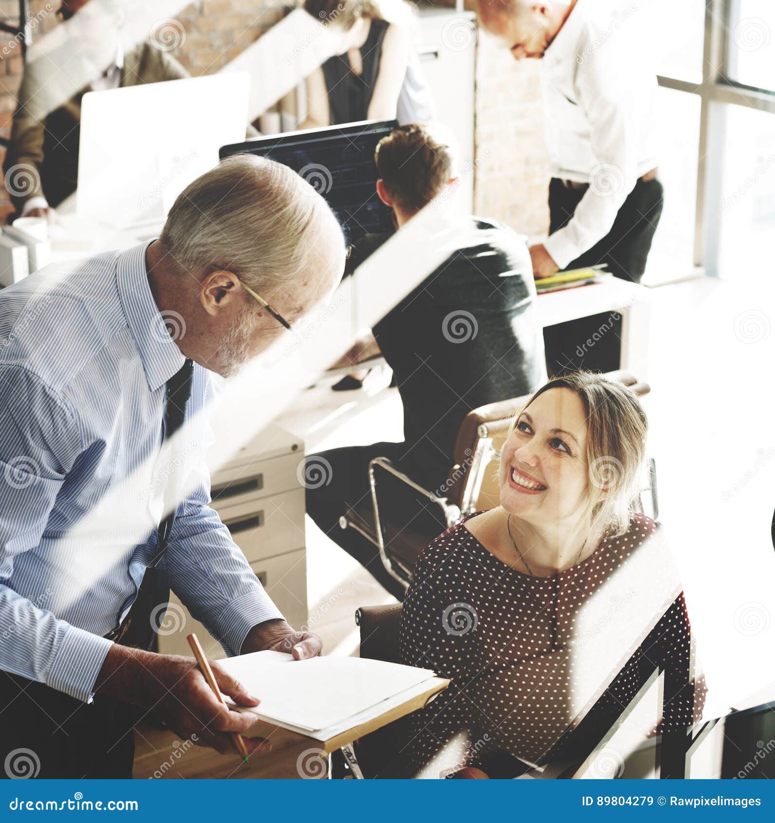 Business Team Busy Working Talking Concept Stock Image - Image of ...