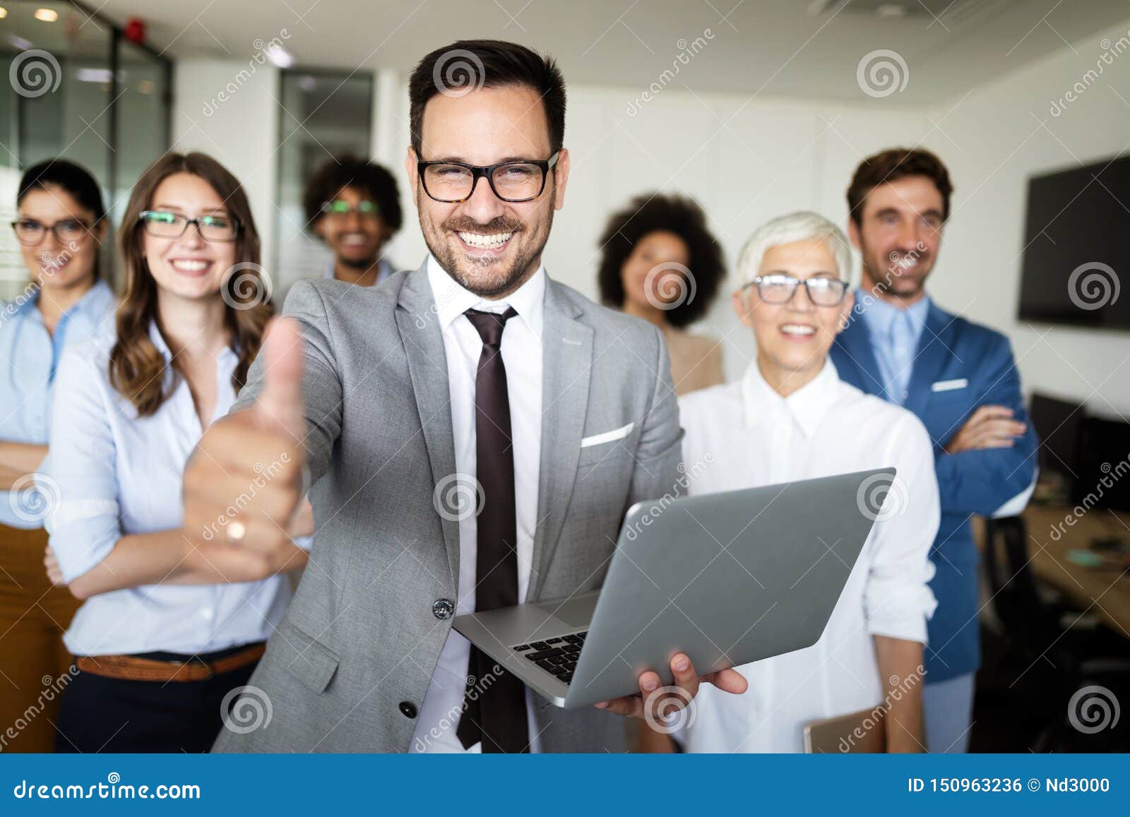 Business Team Celebrating a Good Job in the Office Stock Photo - Image ...