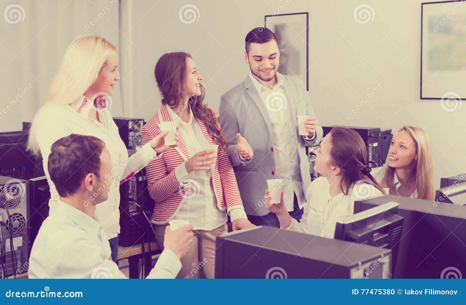 Business Team Celebrating Project Close-out Stock Photo - Image of ...