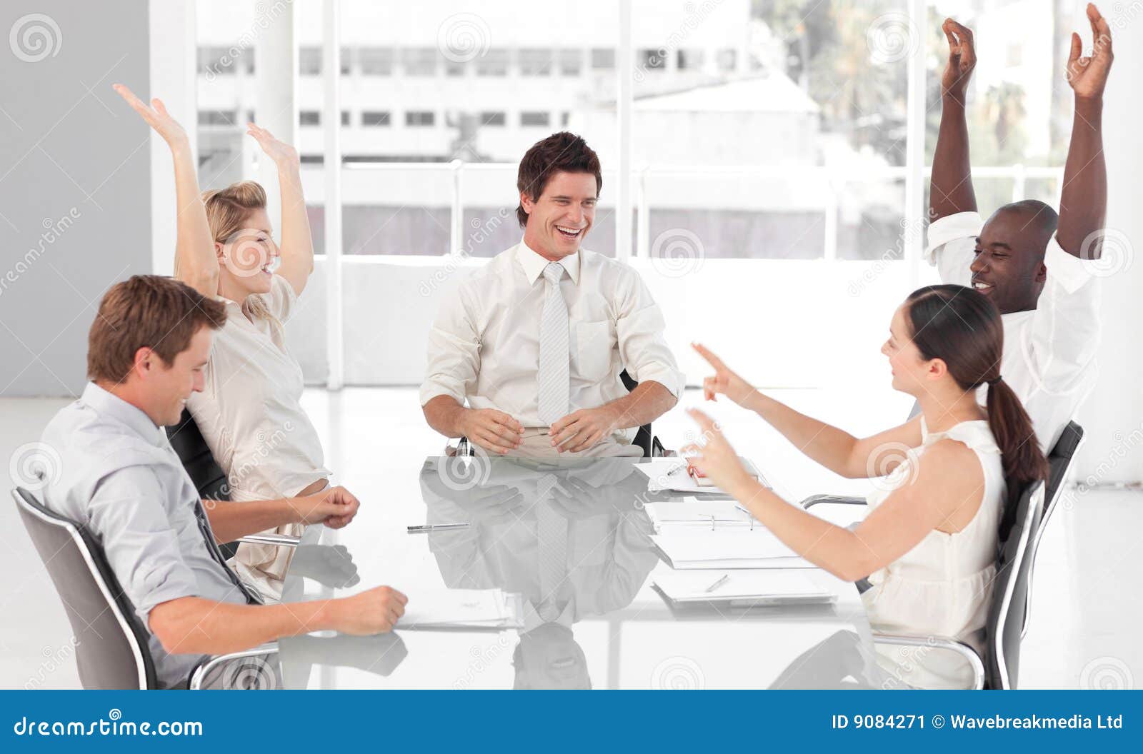 Business Team Celebrating Success Stock Image - Image of group ...