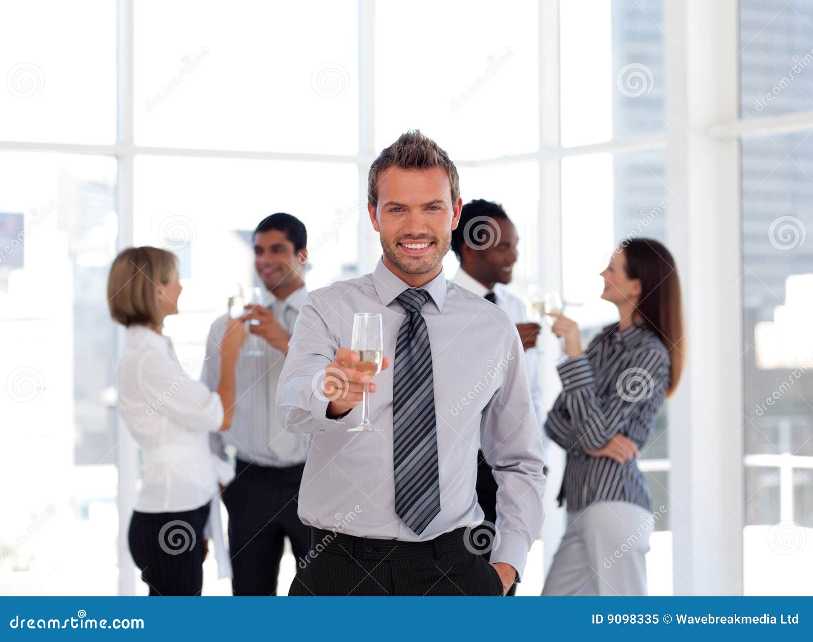 Business Team Celebrating Success Stock Image - Image of laughing ...