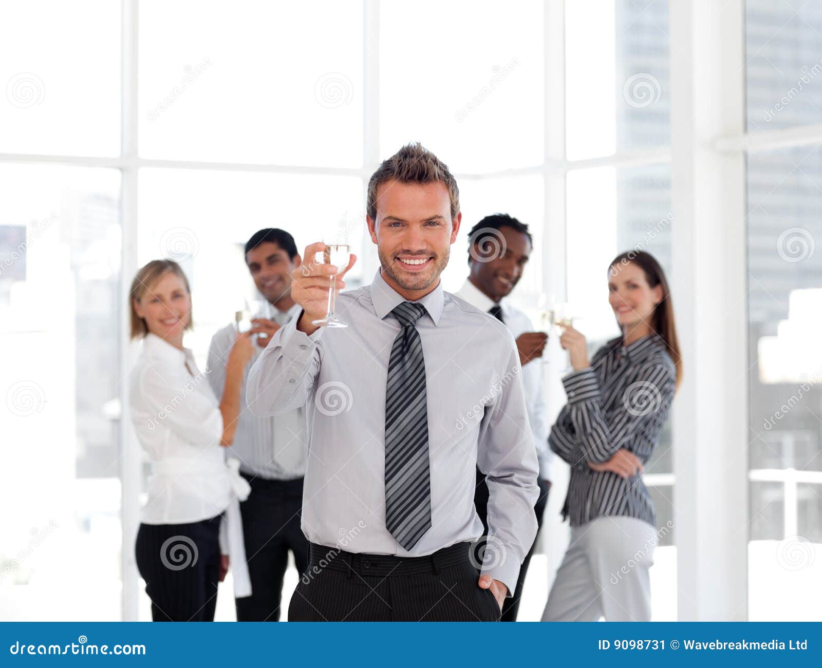 Business Team Celebrating Success Stock Image - Image of diverse ...