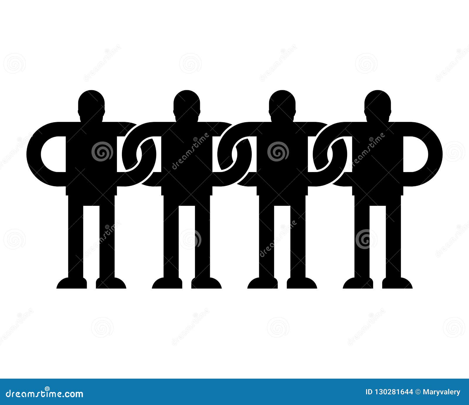 Business Team Chain. Company Structure System Stock Vector ...