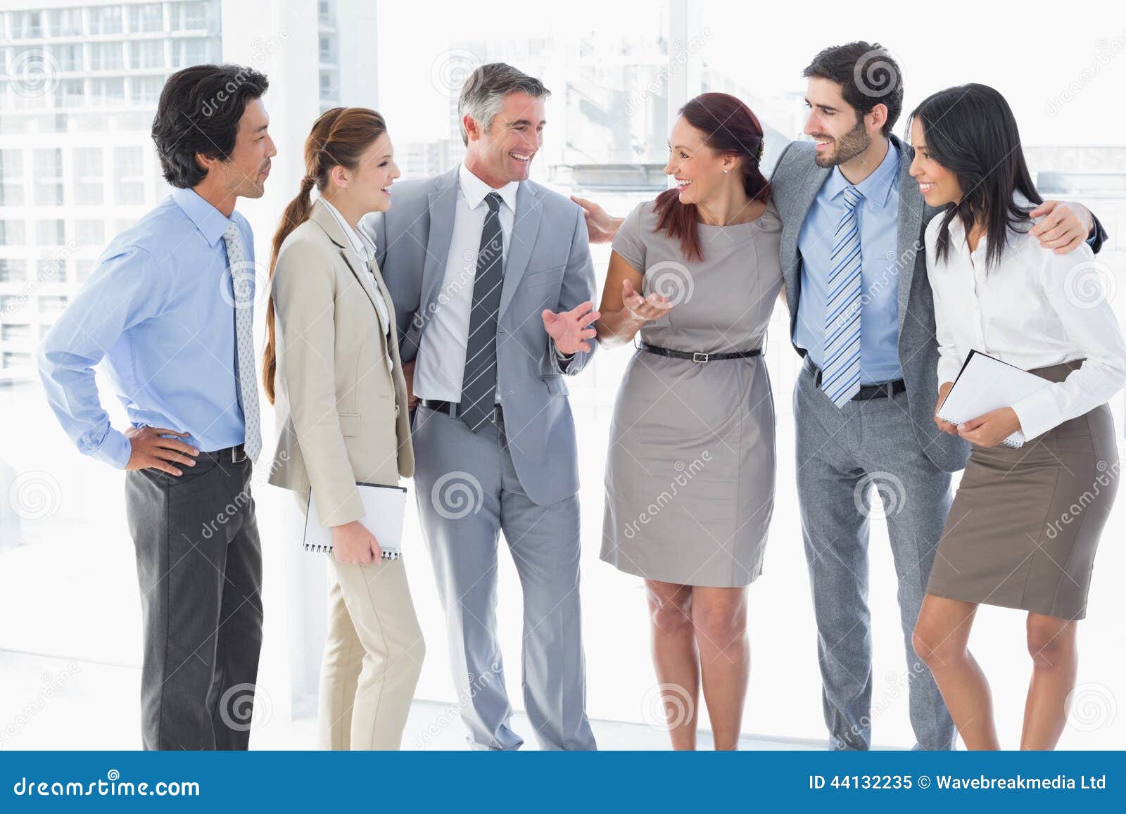 Business Team Chatting and Smiling Stock Image - Image of people ...