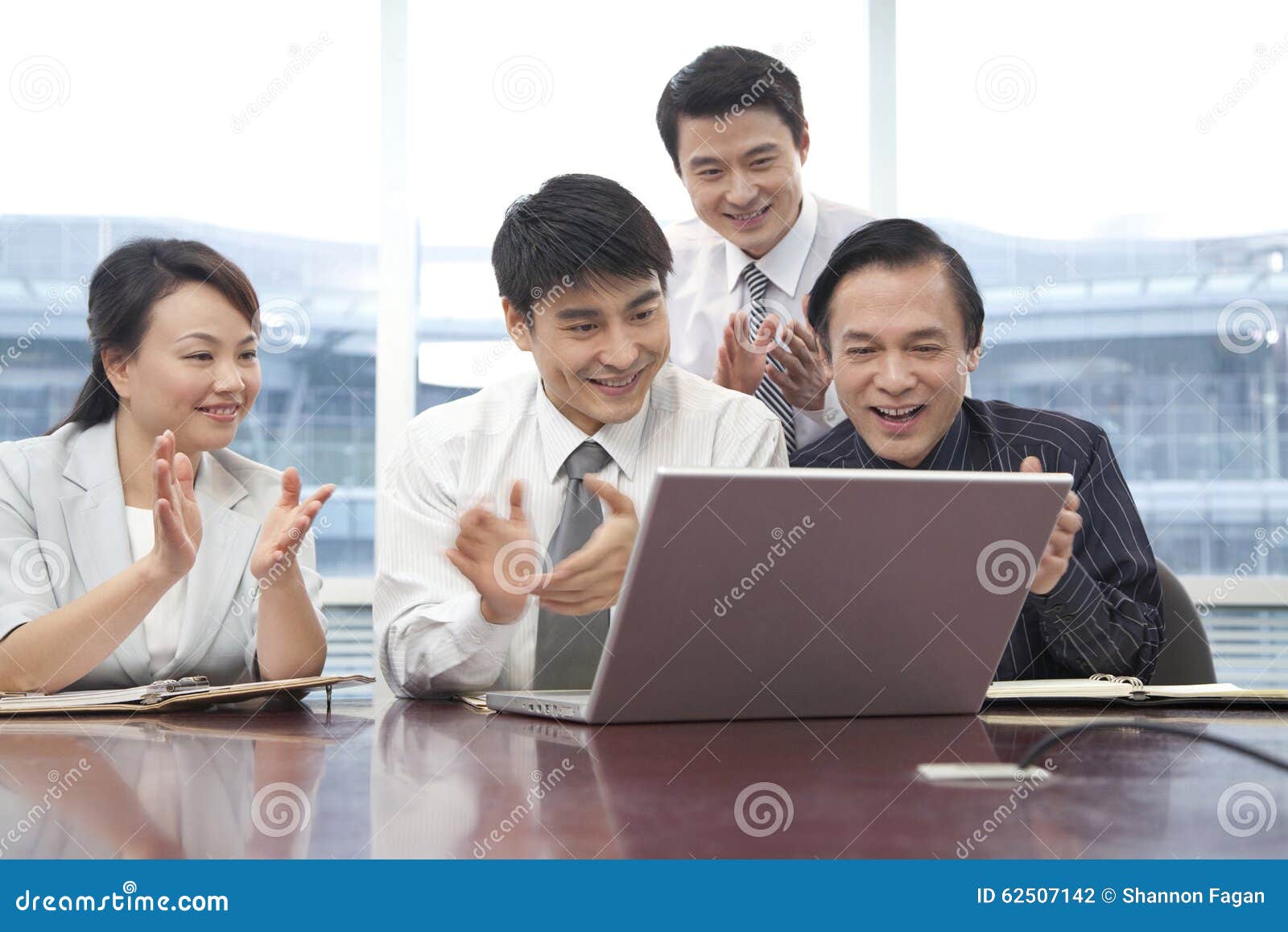 Business Team Cheering stock photo. Image of asian, cheerful - 62507142