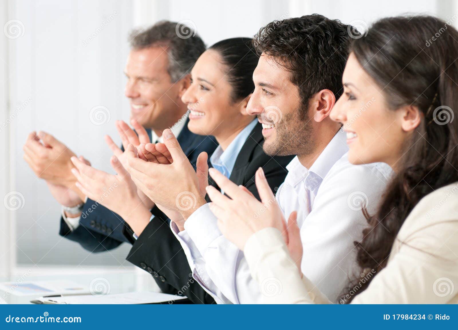 Business Team Clapping Hands Stock Photo - Image of achievement ...