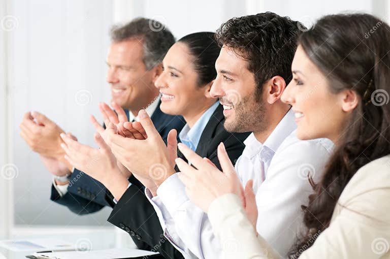 Business Team Clapping Hands Stock Photo - Image of achievement ...