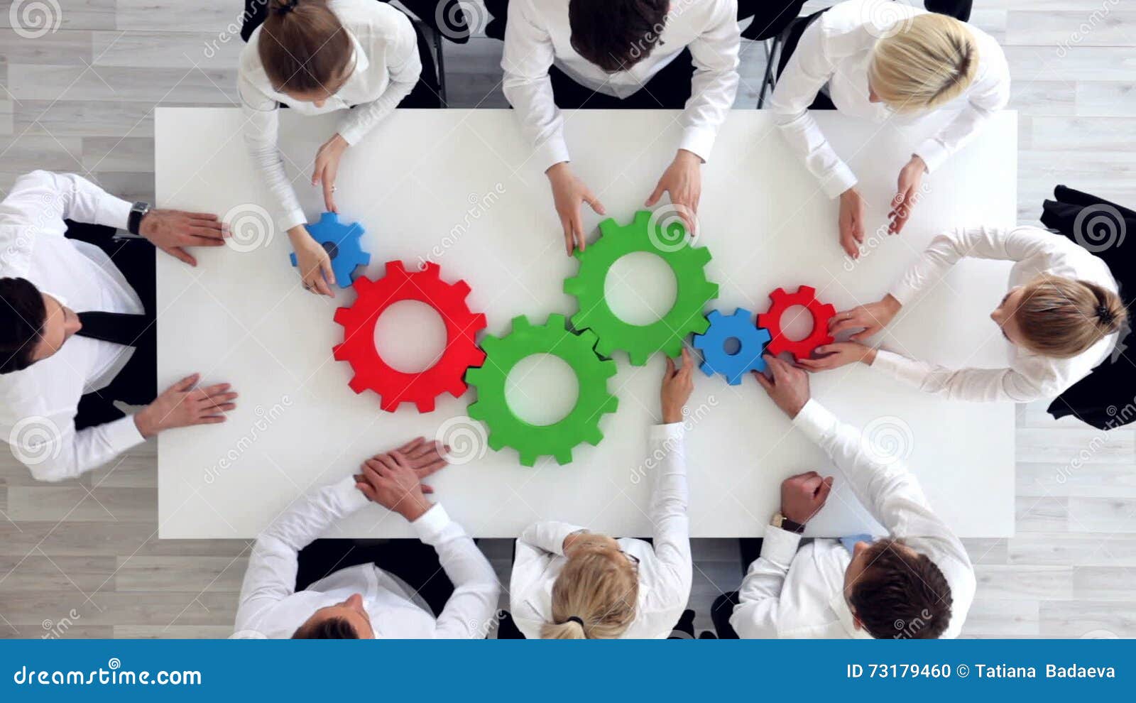 Business team with cogs stock footage. Video of mechanism - 73179460