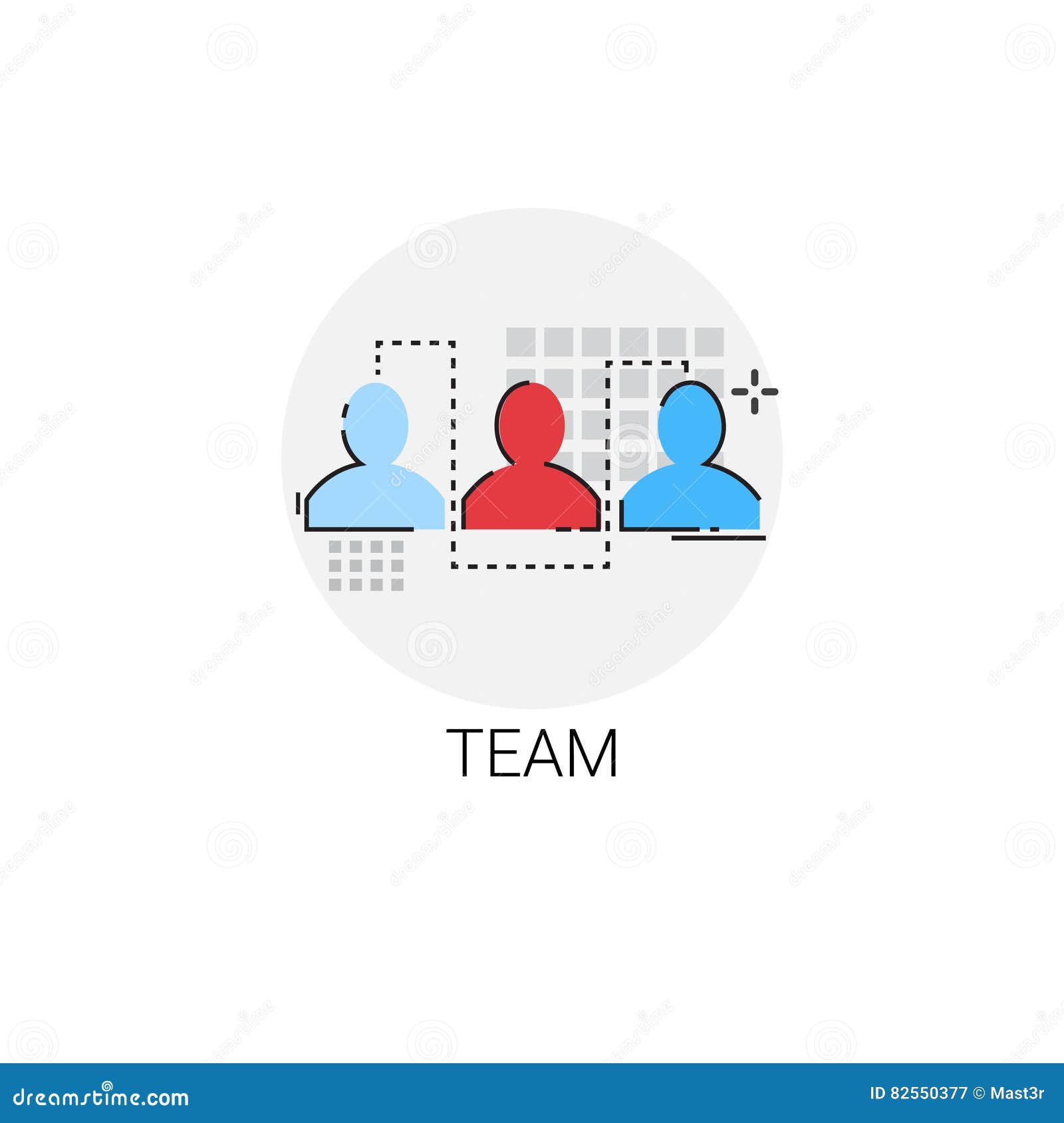 Business Team Colleagues Teamwork Human Resouces Icon Stock Vector ...