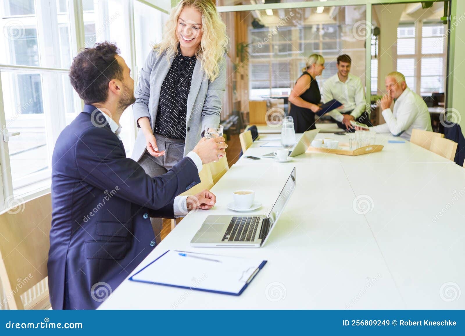 Business Team Colleagues Working Together in the Office Stock Image ...