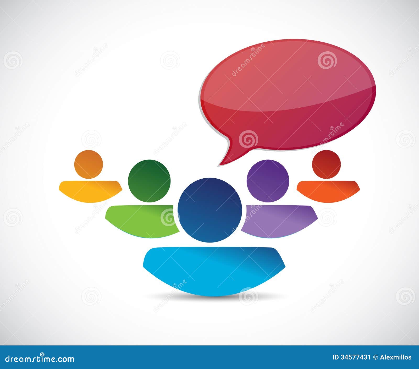 Business Team Communication Illustration Stock Illustration ...