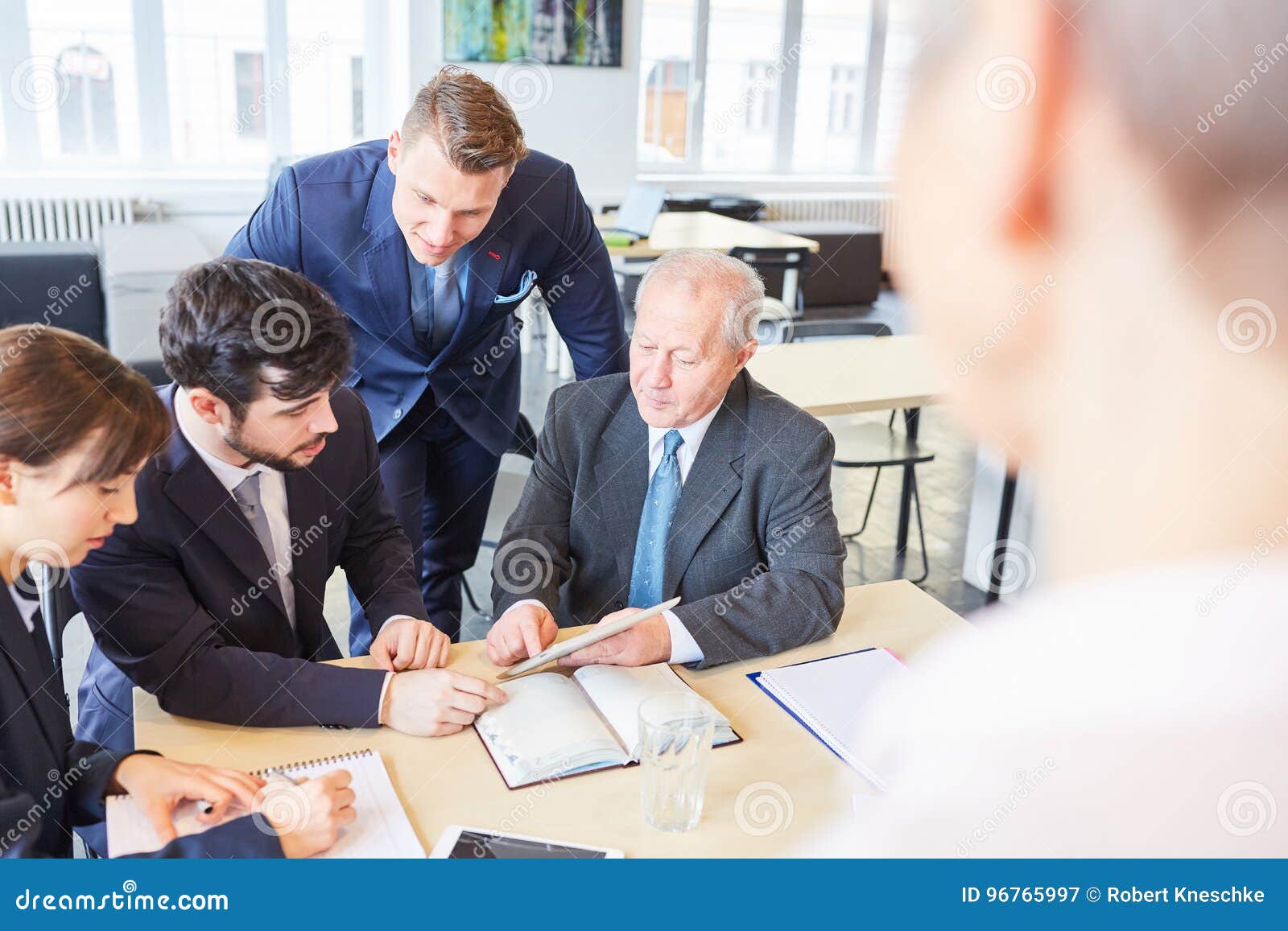 Business Team and Consultant Stock Image - Image of team, table: 96765997