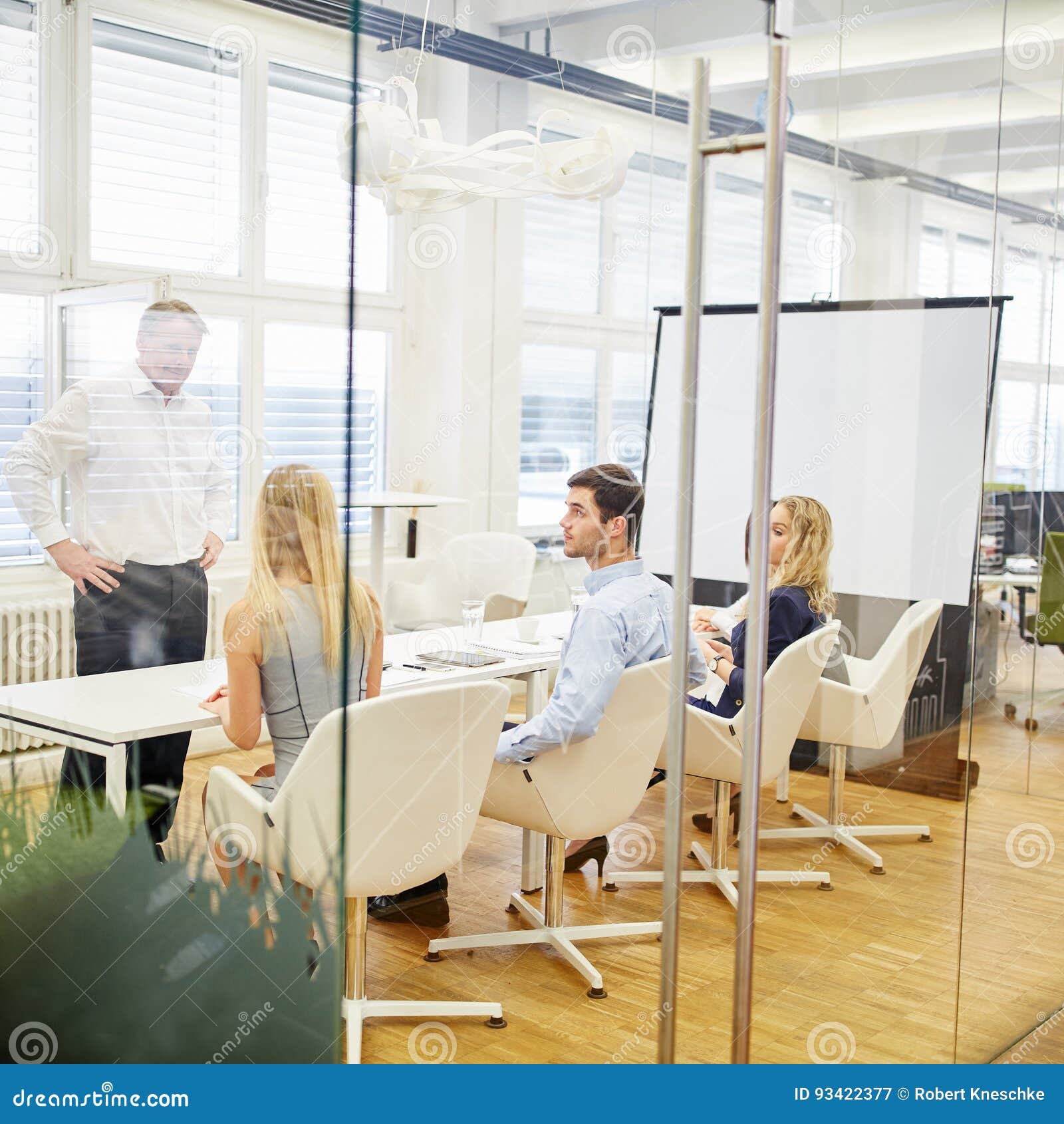 Business Team and Consultant in a Workshop Stock Image - Image of ...