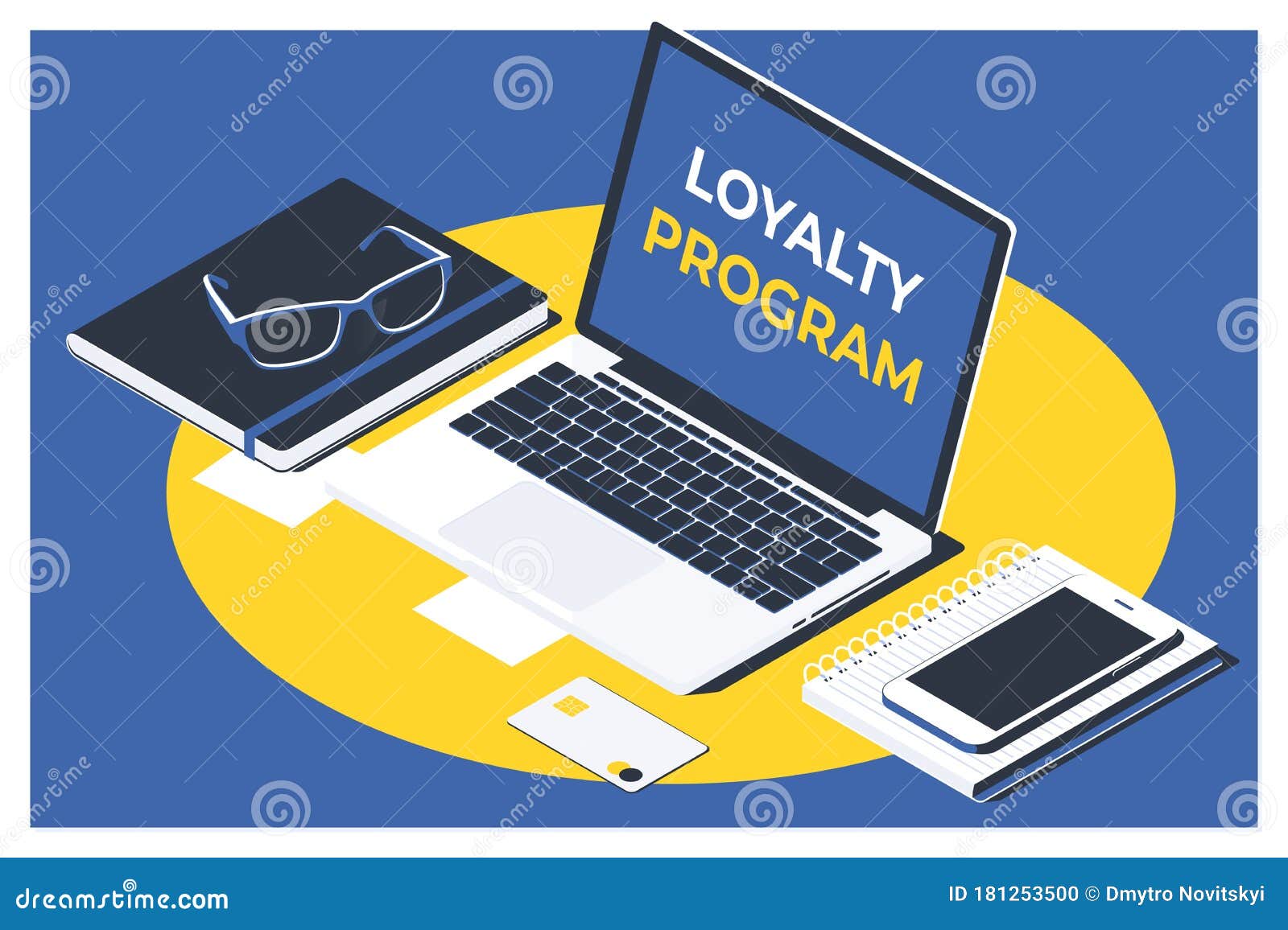 Business Team.Customer Loyalty Service Support.Vector Isometric ...