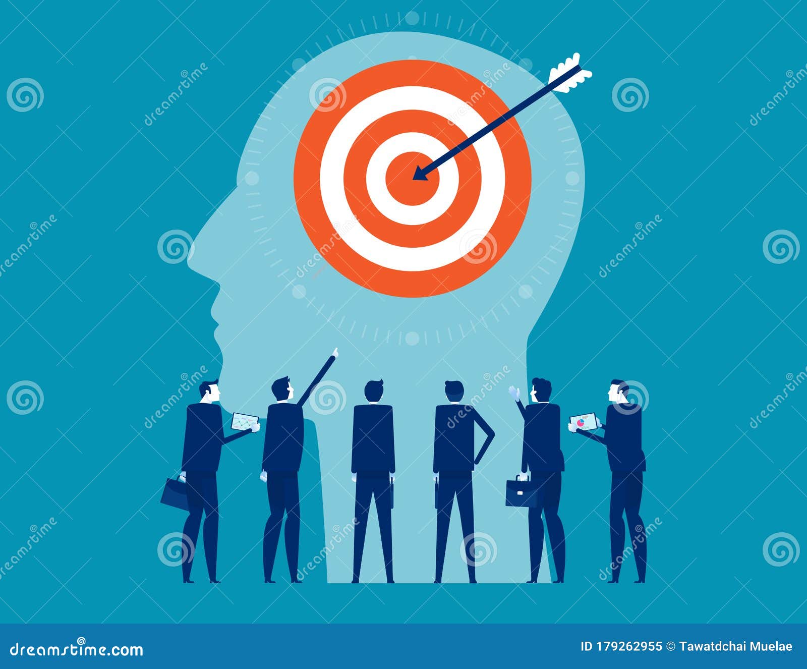 Business Team Customer Target Development for Marketing. Data Analysis ...