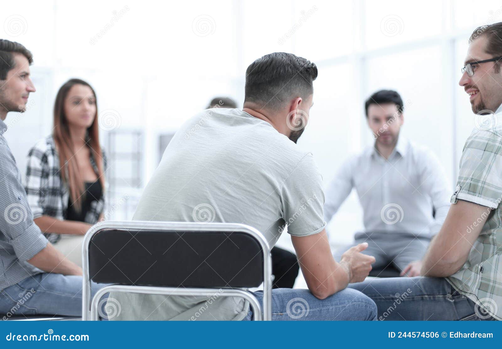 Business Team Discussing Current Tasks Stock Photo - Image of teamwork ...
