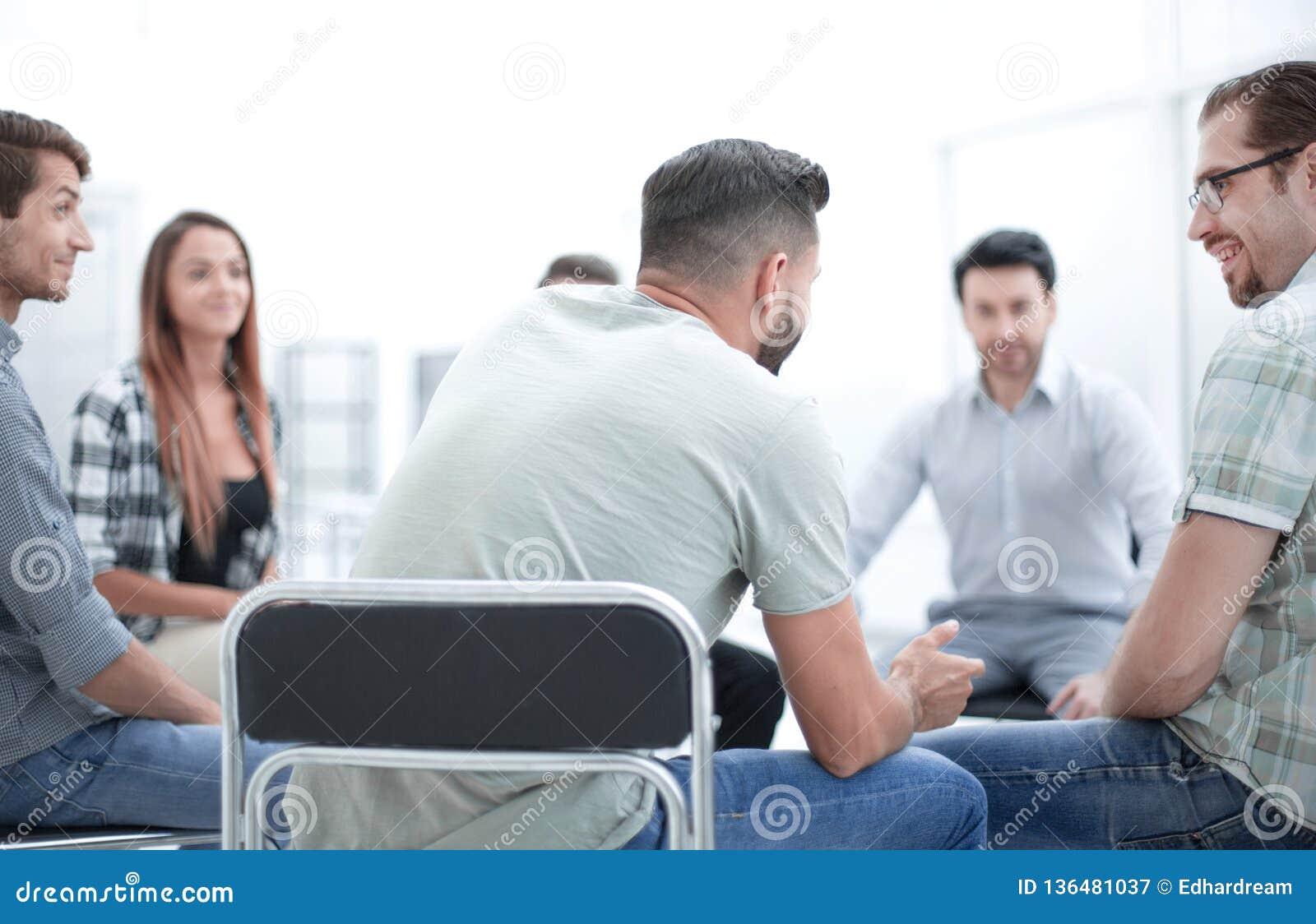Business Team Discussing Current Tasks Stock Image - Image of budget ...