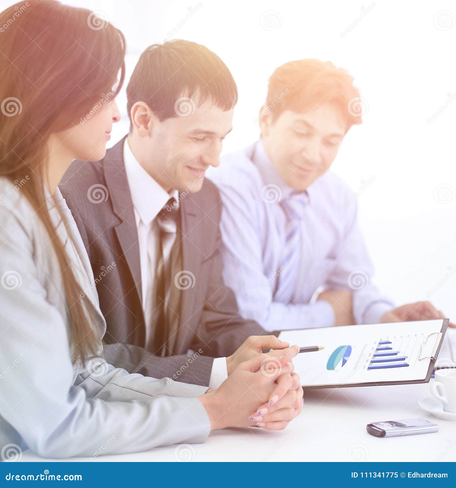 Business Team Discussing a Financial Plan Stock Image - Image of modern ...
