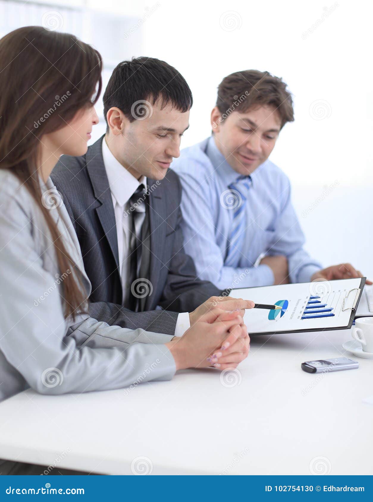 Business Team Discussing a Financial Plan Stock Photo - Image of ...