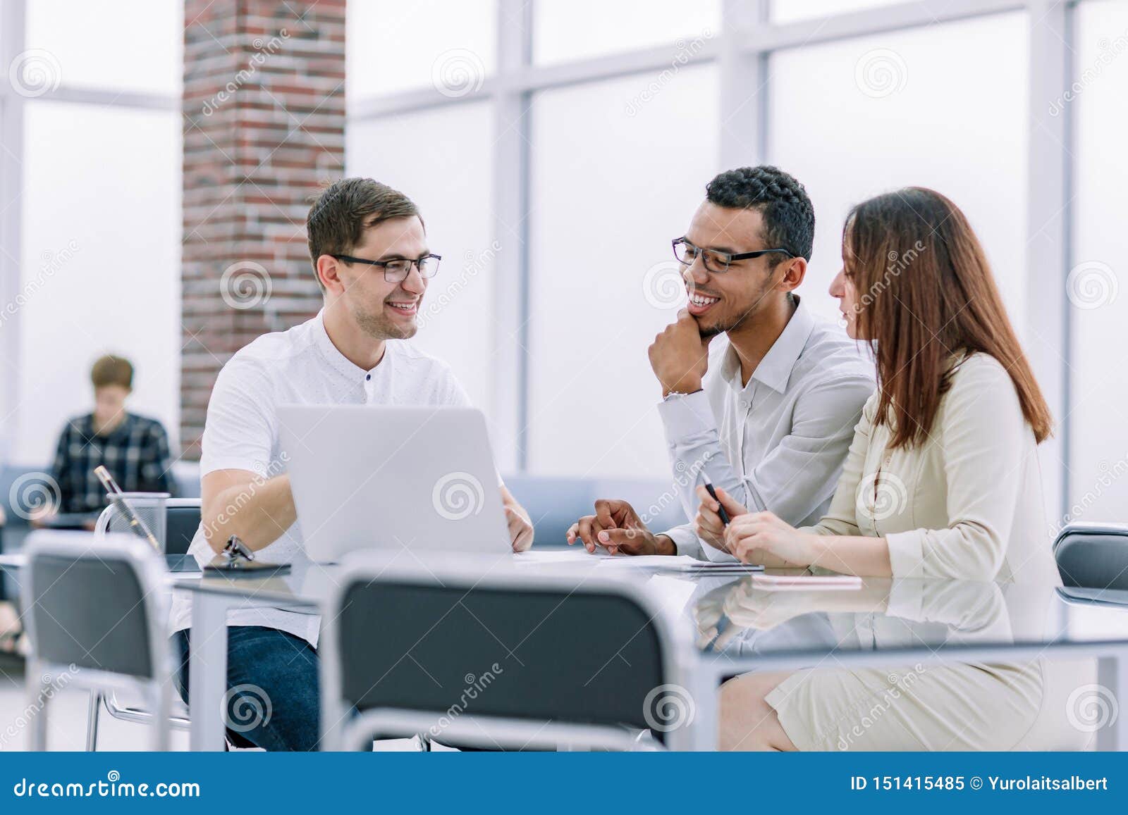 Business Team Discussing Ideas for a New Project Stock Image - Image of ...