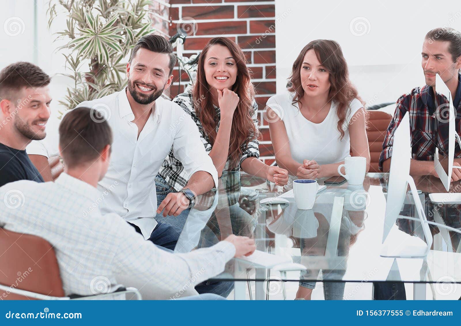 Business Team Discussing at the Meeting Stock Image - Image of ...