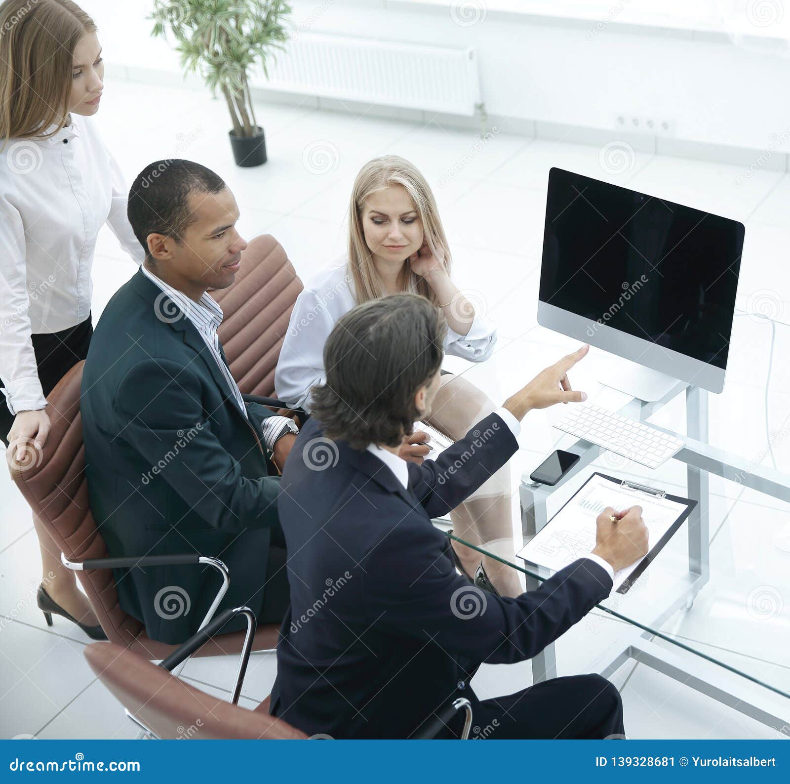 Business Team Discussing a New Business Plan Stock Image - Image of ... Business Team Discussing a New Business Plan Stock Image - Image of ...