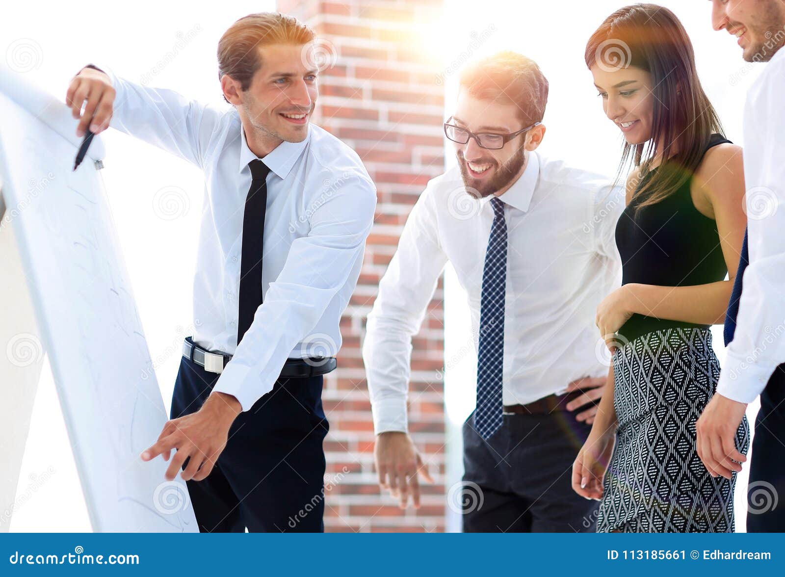 Business Team Discussing a New Idea. Stock Image - Image of cooperation ...