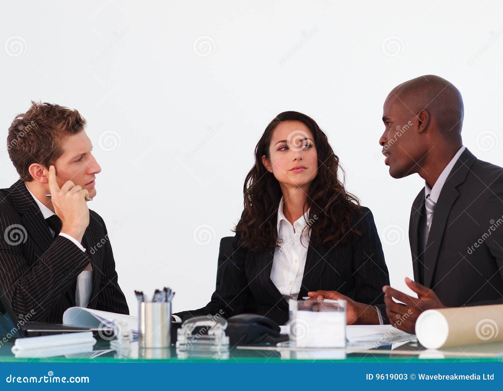 Business Team Discussing a New Plan Stock Image - Image of modern ...