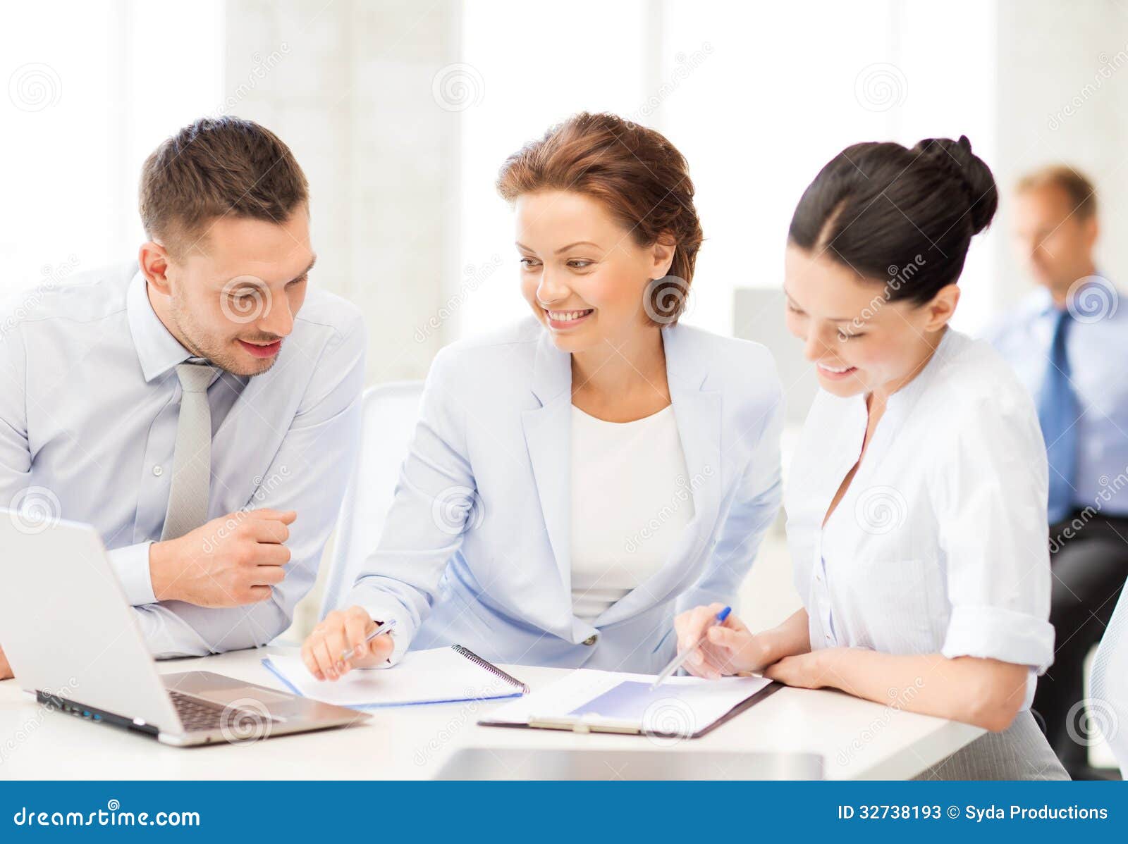 Business Team Discussing Something in Office Stock Image - Image of ... Business Team Discussing Something in Office Stock Image - Image of ...