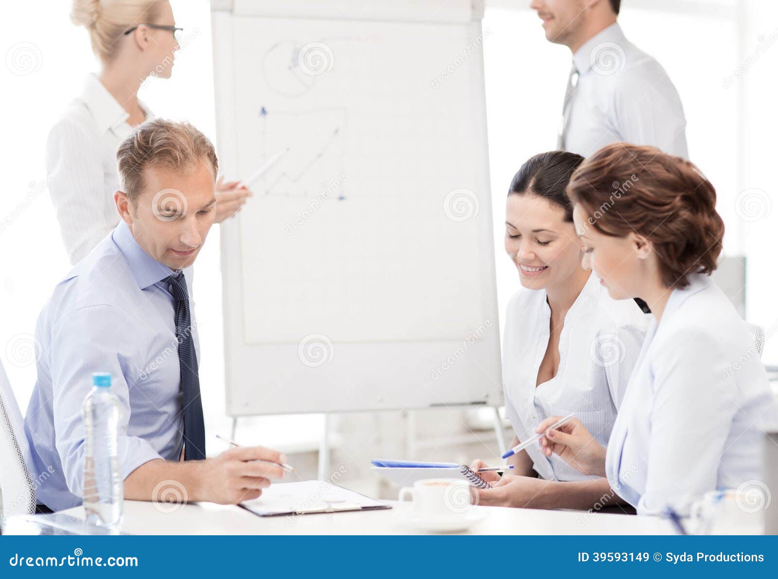 Business Team Discussing Something in Office Stock Image - Image of ...