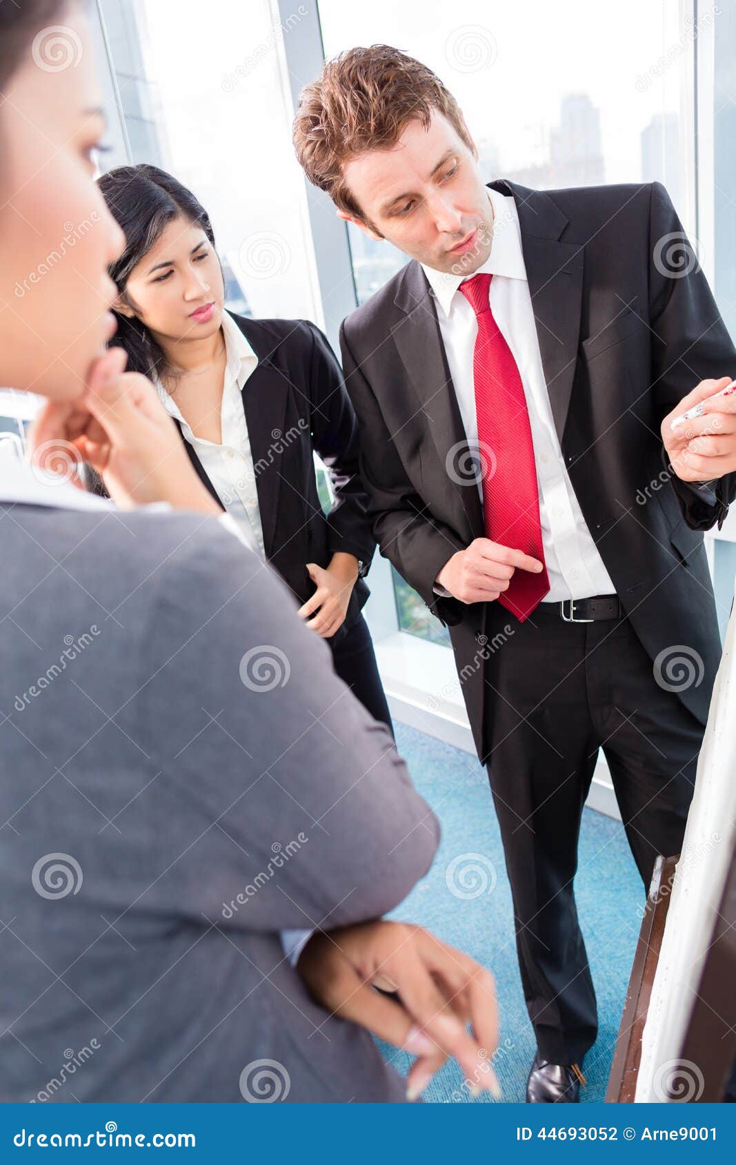 Business Team Drafting in Meeting Stock Photo - Image of mixed, meeting ...
