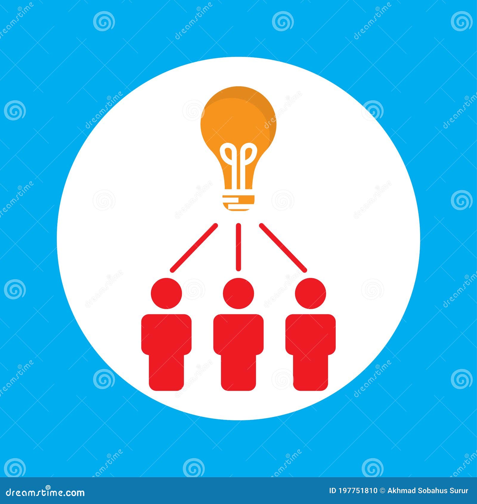 Business Team Flat Icon. Business Network Building Ideas Icon. Design ...